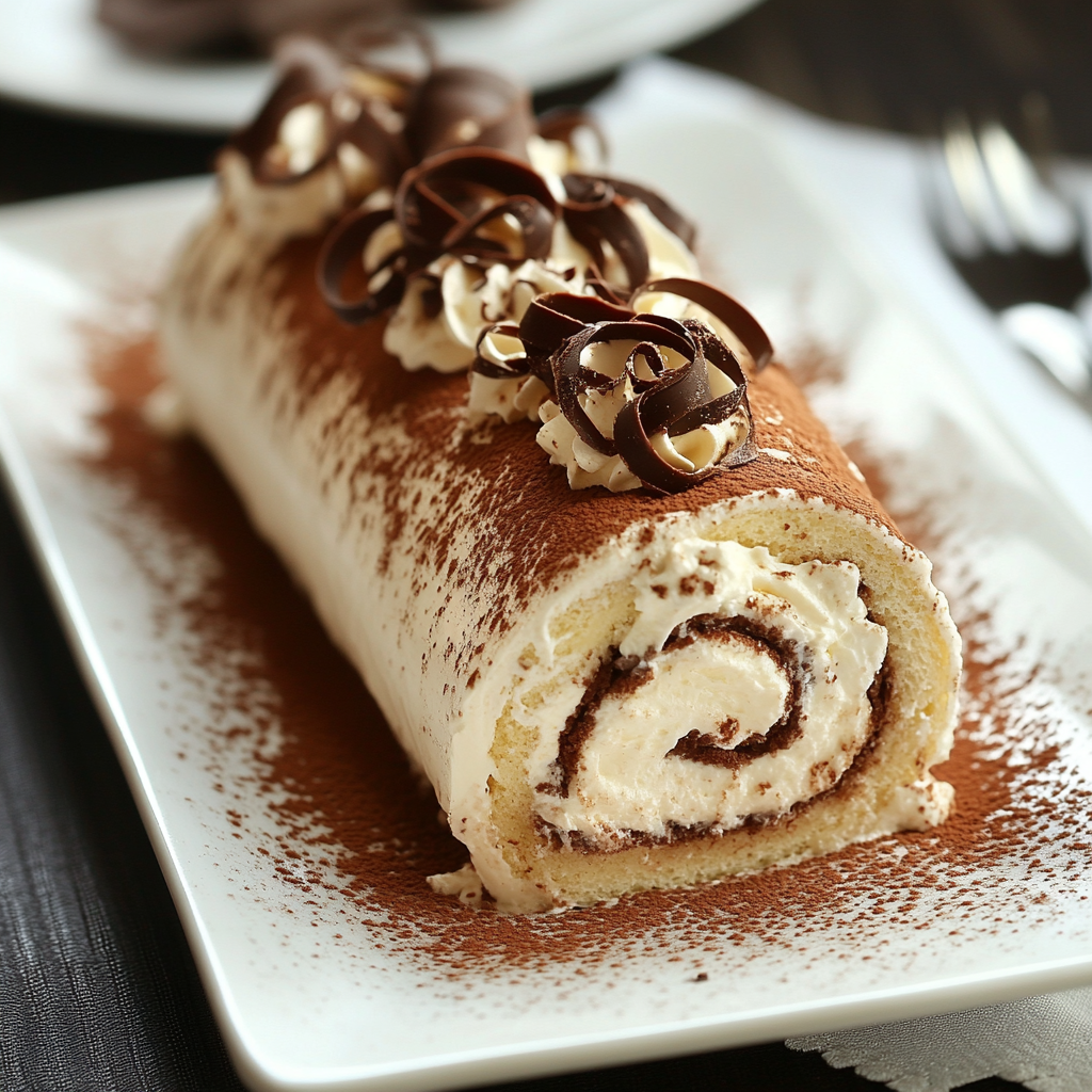 el Rollo de Tiramisú - recetasdeluisa