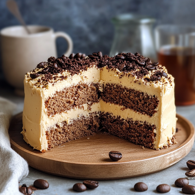 Torta de café receta: un postre delicioso y fácil.