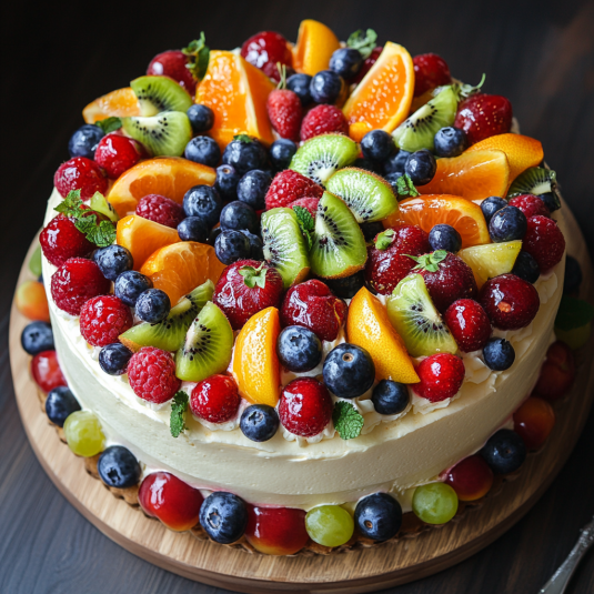 PASTEL DE FRUTAS: ¡Sorprende con esta receta fácil! - recetasdeluisa