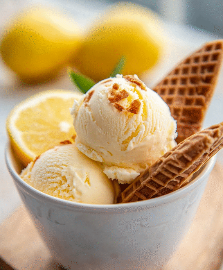 Helado de Limón Cremoso en Casa: ¡simple y delicioso! - recetasdeluisa