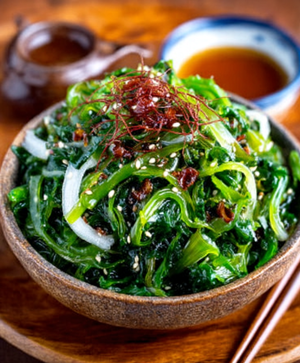 Ensalada de algas con aderezo de miso: ¡Delicia sana! - recetasdeluisa