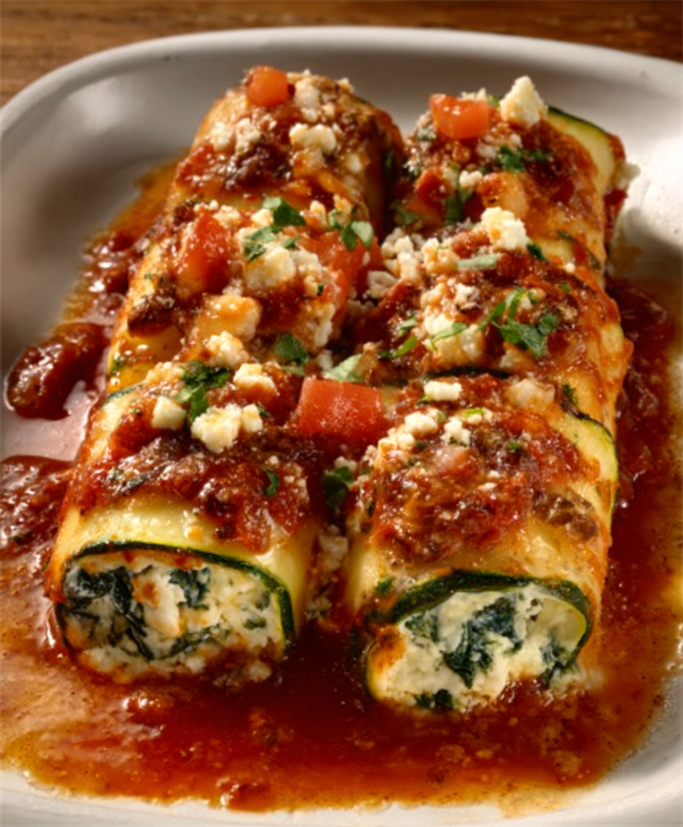 Canelones de Calabacín con Ricotta y Tomate Seco, ¡deliciosos ...