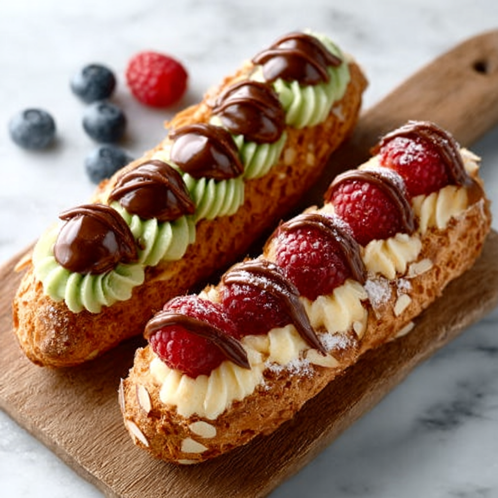 Eclairs de frambuesa y almendra: ¡una delicia irresistible ...