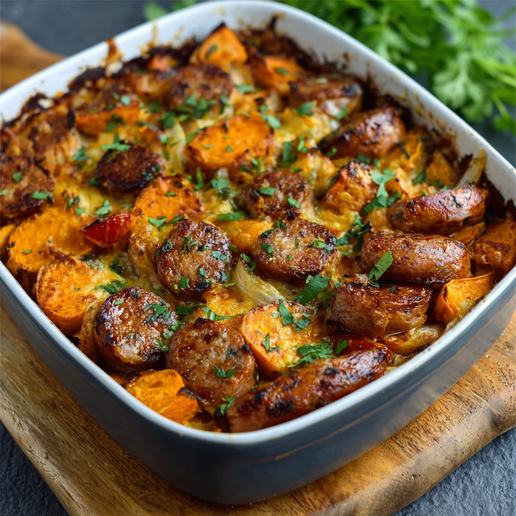 Gratin de Batata Dulce y Salchicha Picante: ¡delicia asegurada ...
