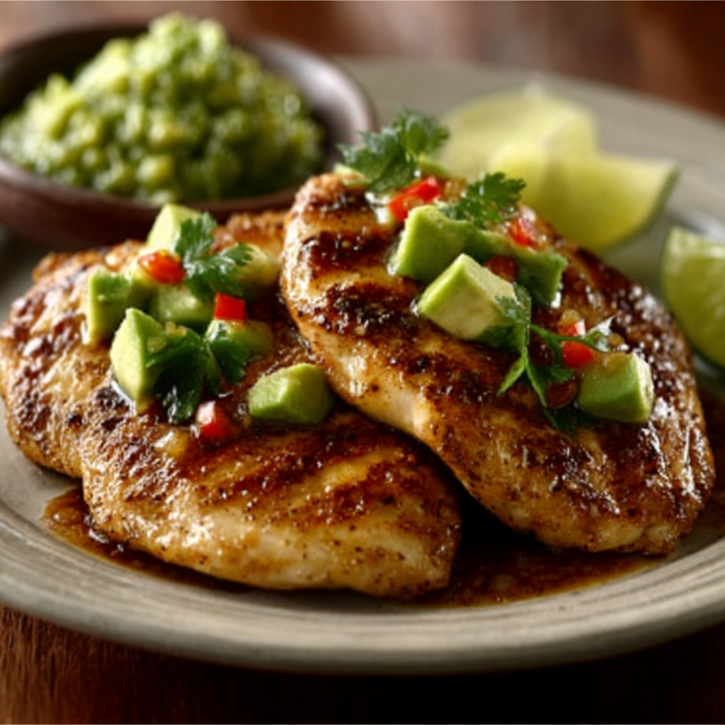 Pollo al Ajillo con Salsa de Aguacate: ¡Delicia rápida! - recetasdeluisa