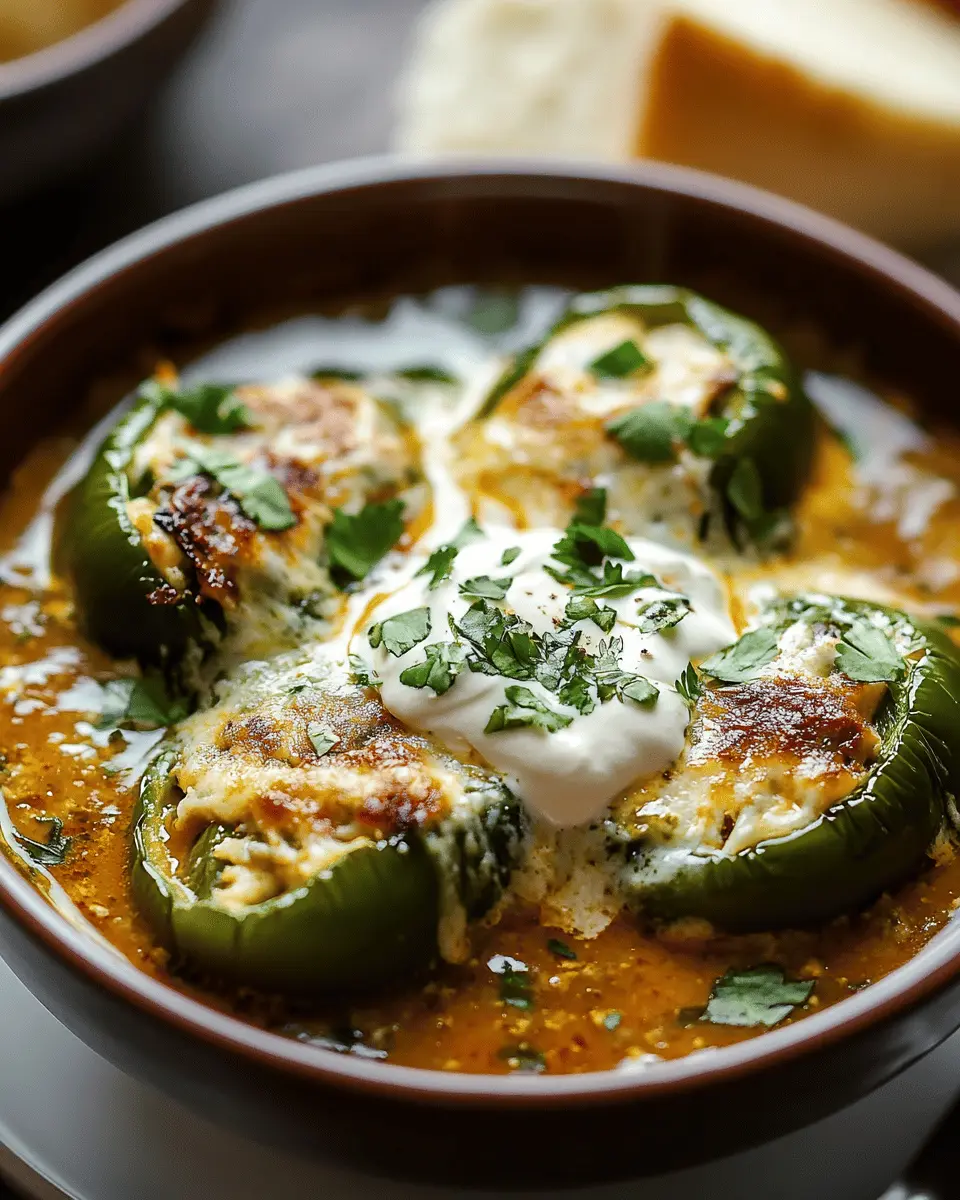 Sopa de Chiles Rellenos - recetasdeluisa