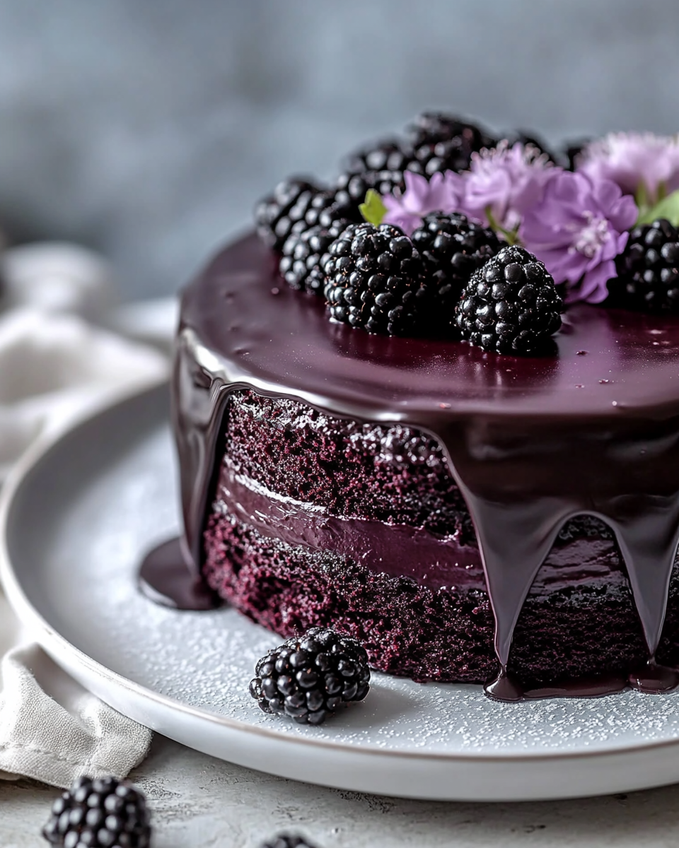 Pastel de Terciopelo de Mora a Medianoche: ¡Delicia Perfecta ...