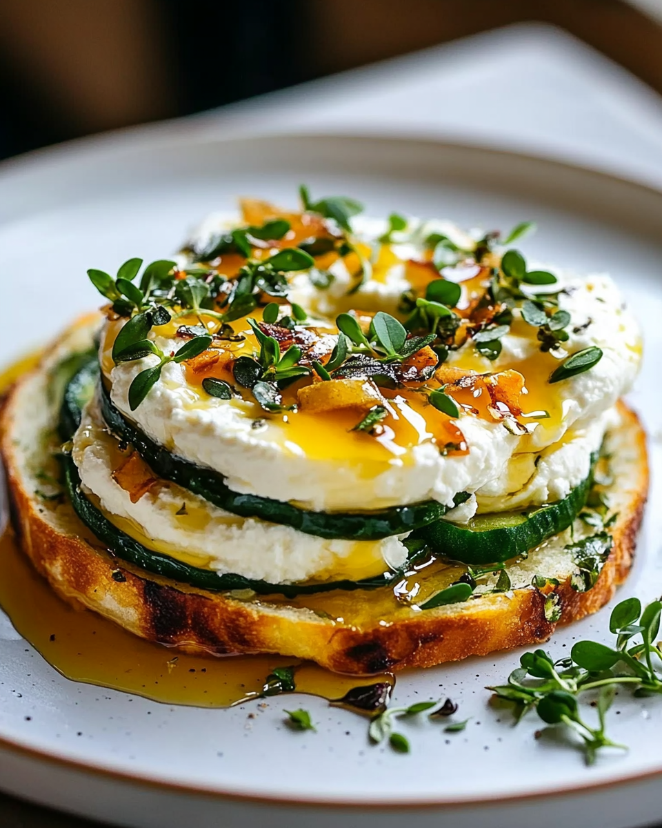 Tostada de Ricotta Cremosa con Hierbas y Miel: ¡Sorprende en Brunch ...