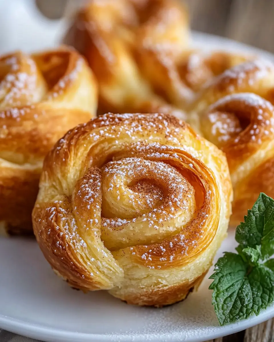 delicia de canela y azúcar con mantequilla