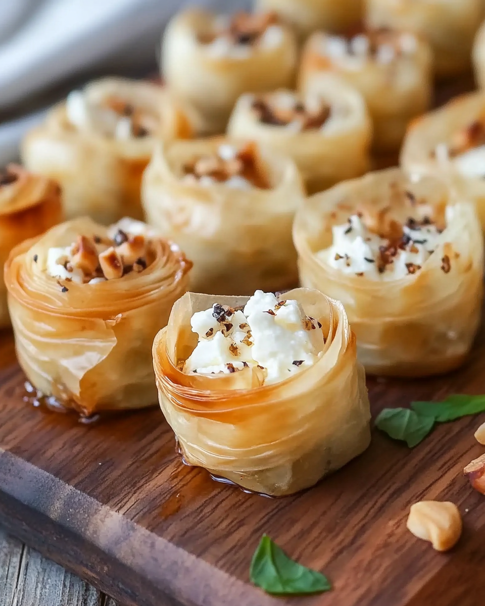Bocaditos de Feta y Miel en Masa Phyllo que Encantan - recetasdeluisa