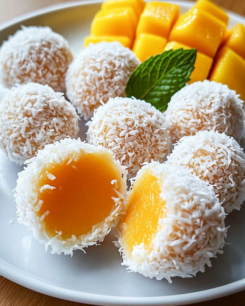 Bolas de Placer de Coco y Mango: ¡Sabores Tropicales Irresistibles ...