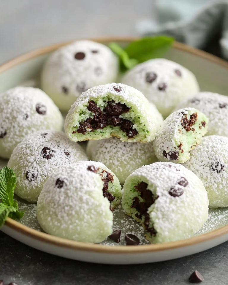 Galletas de Nieve de Chocolate con Menta: ¡Deliciosas! - recetasdeluisa