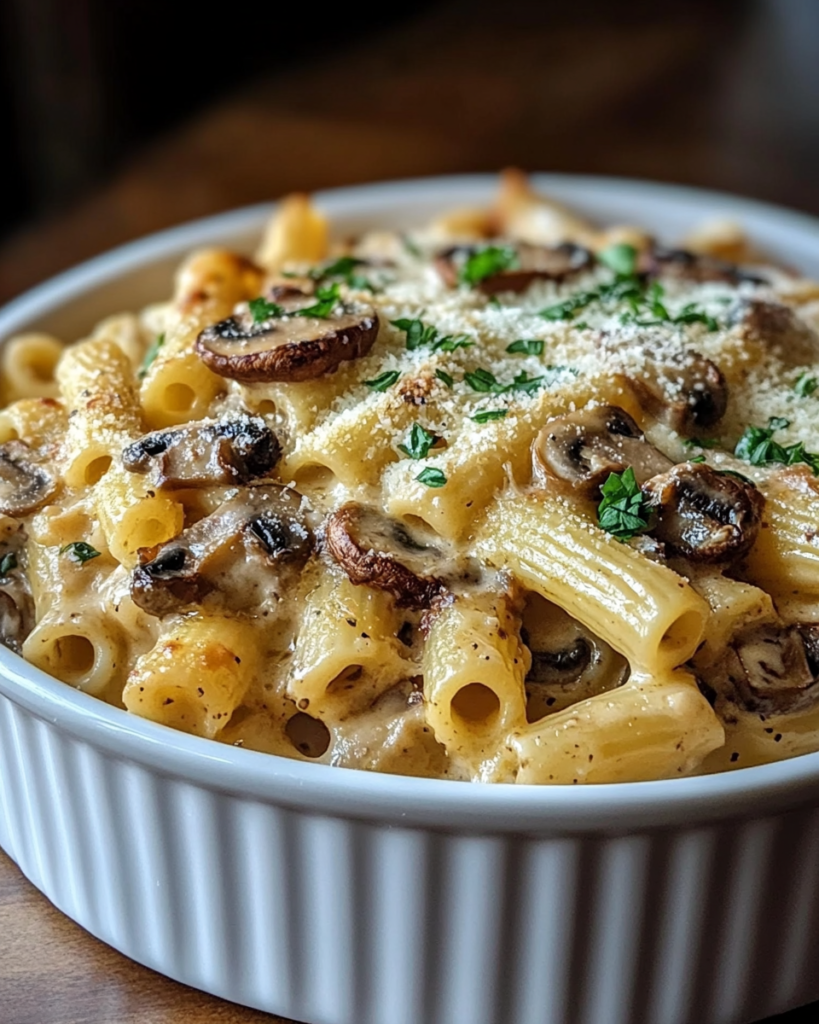Pasta al Horno con Champiñones Cremosos al Estilo Mediterráneo ...