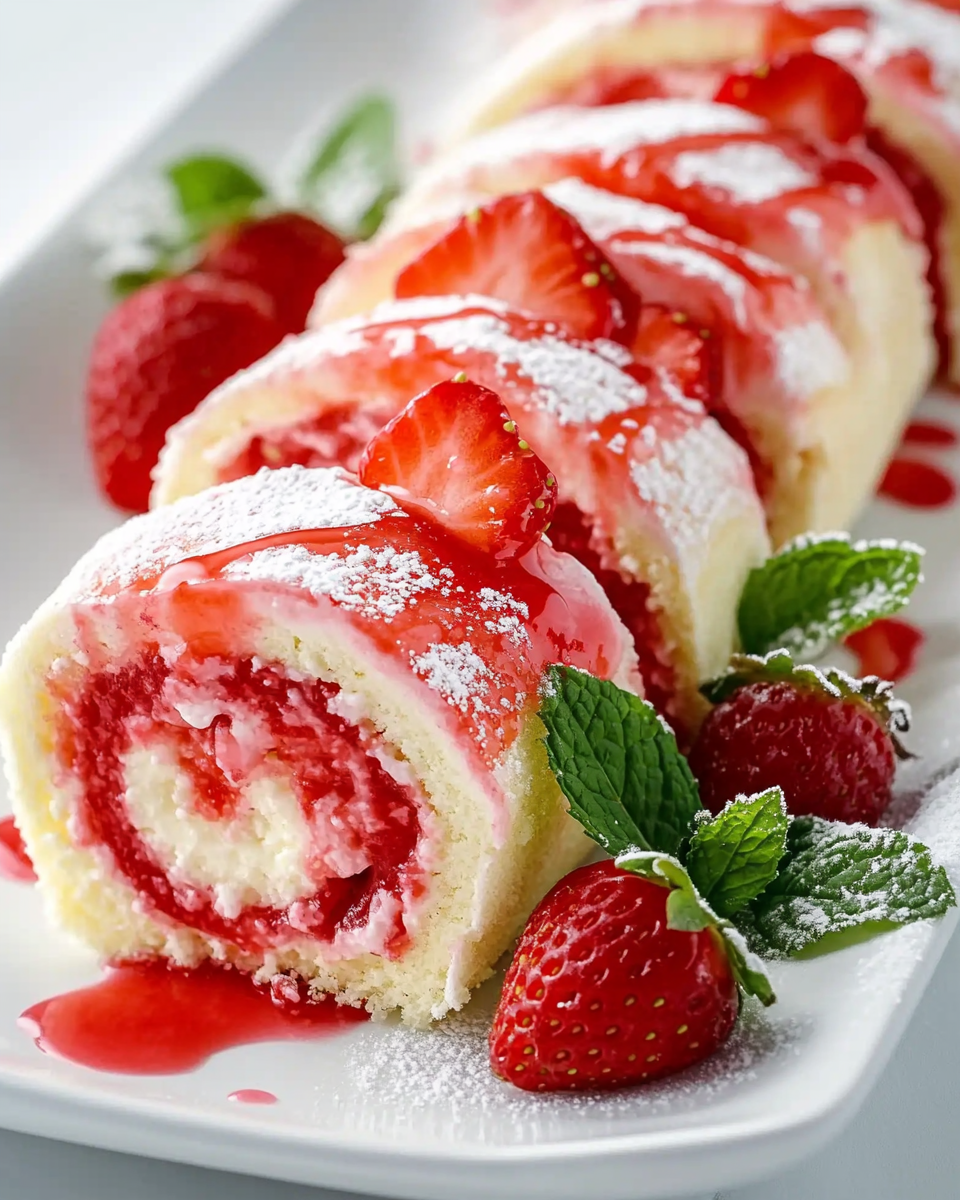 Rollos de Cheesecake de Fresa que Deleitarán tu Paladar - recetasdeluisa