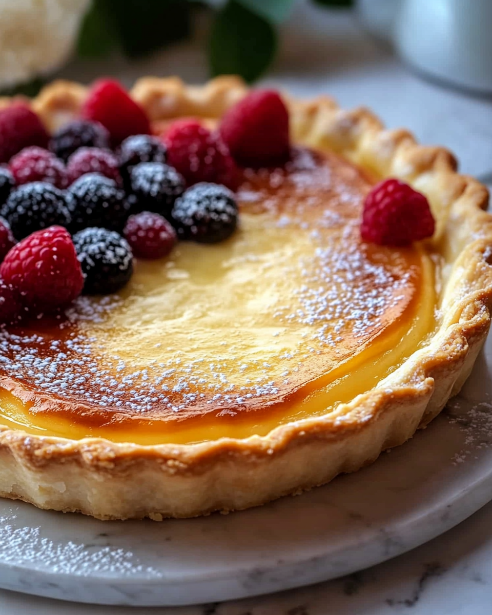Tarta Clásica de Crema Pastelera de Vainilla: Deliciosa y Fácil ...