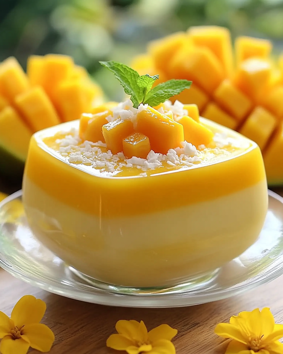 Pudín de Mango Tropical: Disfruta este postre exótico. - recetasdeluisa